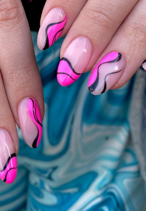 35 Stunning Swirl Nail Designs for a Next Level Mani